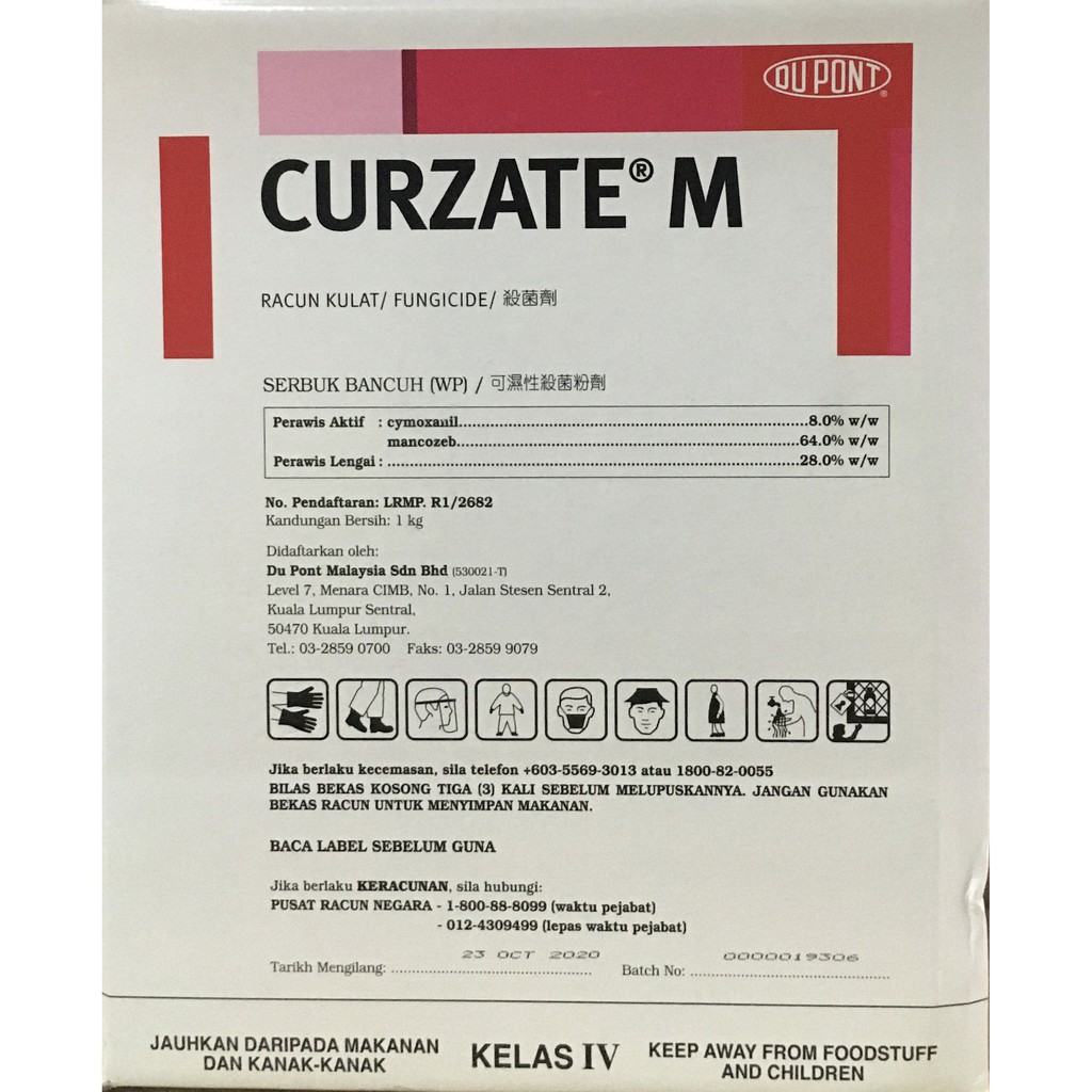 * ORIGINAL * Curzate M 1kg / racun kulat / kulapuk downy & penyakit ...