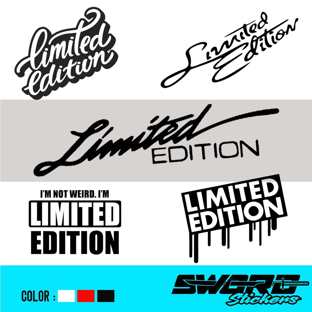 STIKER LIMITED EDITION / STICKER LIMITED EDITION / STIKER KERETA ...