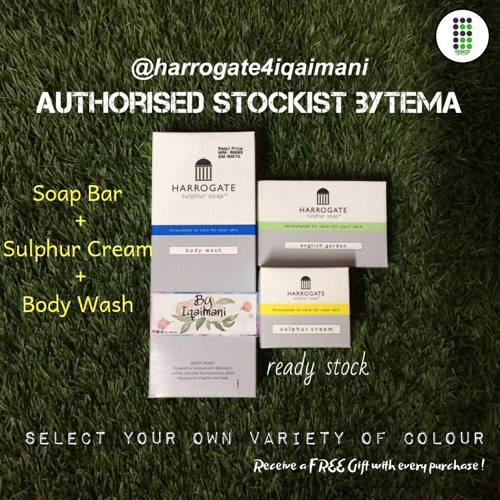 (♥Get FREE Gift) Harrogate Soap Bar + Body Wash + Sulphur Cream Promo ...