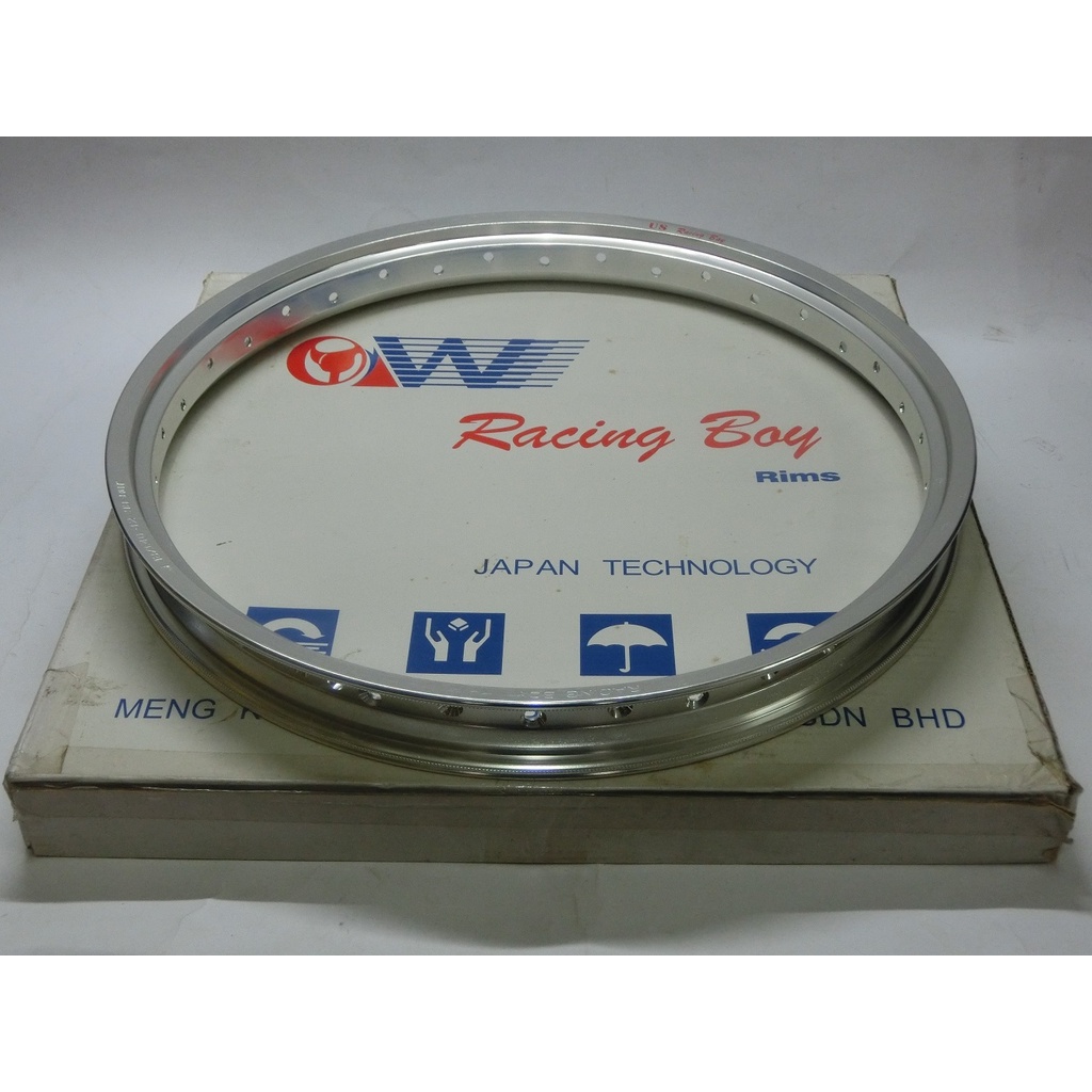 (CLEARANCE STOCK) RIM ALLOY KONG ALLOY 140X18 SILVER SPANYOL RACING BOY ...