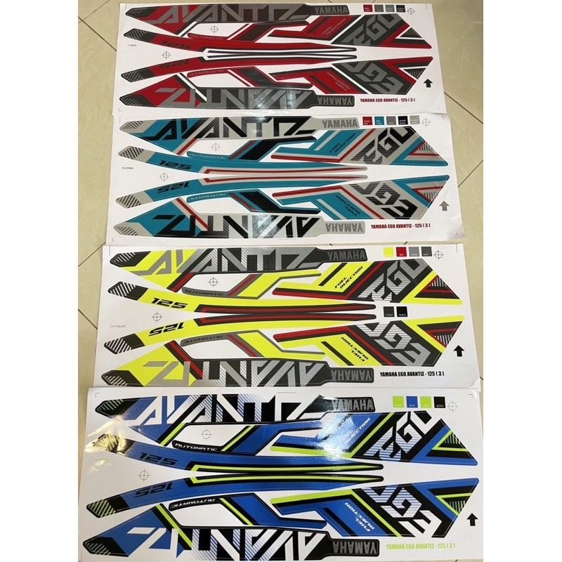 YAMAHA EGO AVANTIZ 125 SCOOTER BODY COVER SET STRIPE (3TH) BODY ...