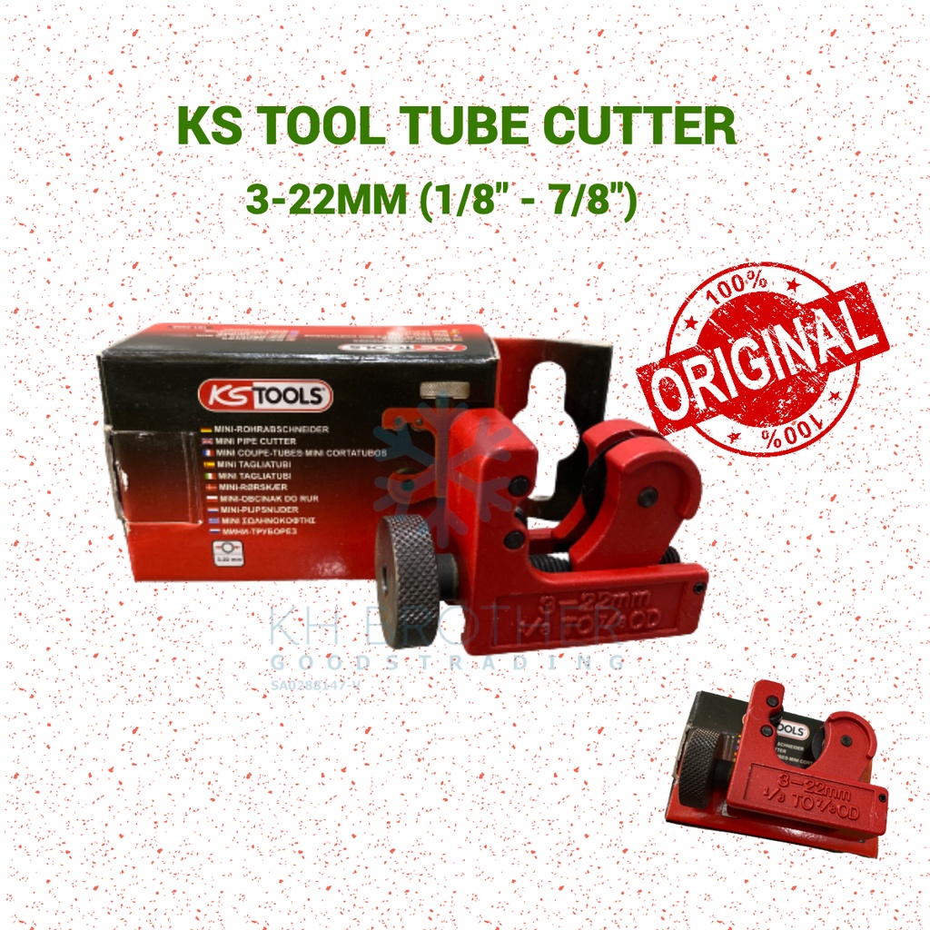 KS TOOL MINI TUBE CUTTER / COPPER TUBE CUTTER (3-22MM / 1/8" - 7/8 ...