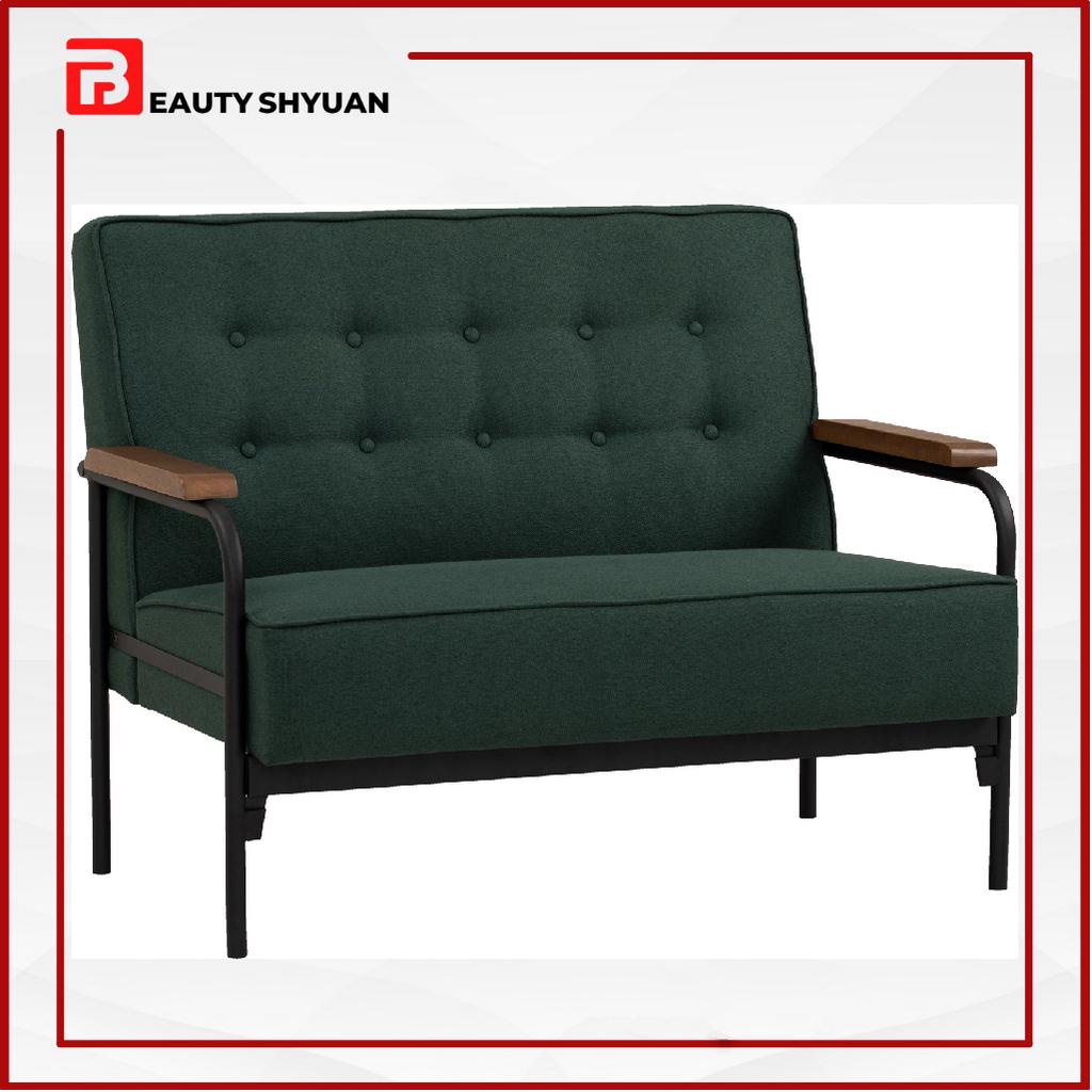 DZIRE Fabric Sofa 2 Seater Sofa Fabric Metal Sofa Kain Living Room Sofa ...