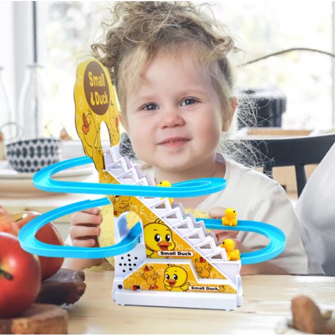 CLIMBING DUCK Ladder Toy with Music Light Stair Toys Mainan Itik Naik ...