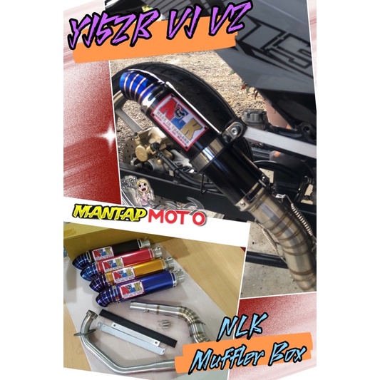 Y15ZR V1 V2 YSUKU Y15 NLK EXHAUST SIPUT RACING PIPE & MUFFLER BOX ...