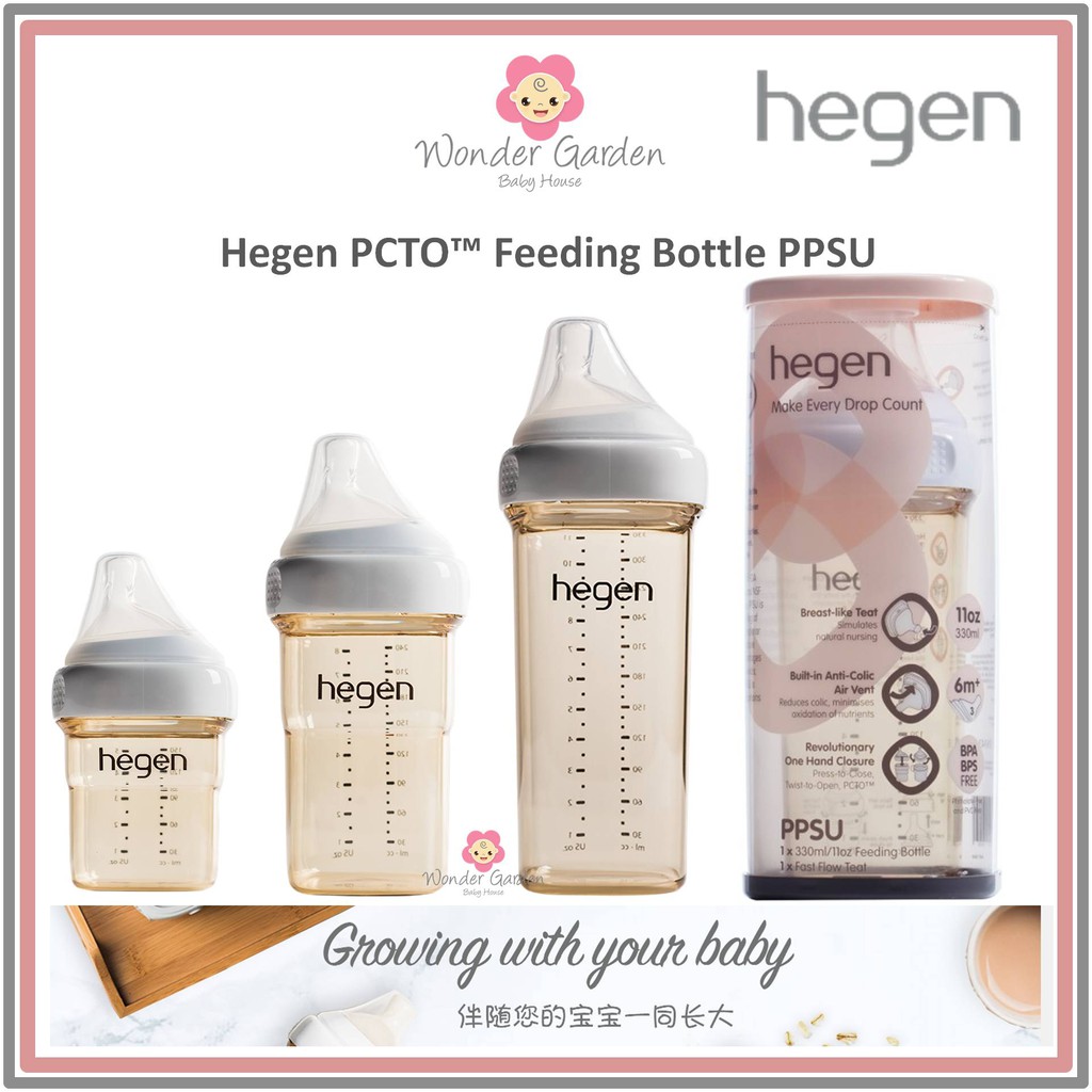 HEGEN PCTO™ Feeding Bottle PPSU (150ml/5oz | 240ml/8oz | 330ml/11oz) | Shopee Malaysia
