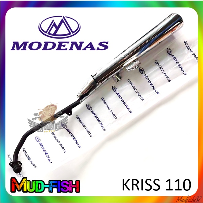 ORIGINAL MODENAS KRISS 110 KRISS 2 MUFFLER EXHAUST PIPE (CHROME) | Shopee Malaysia