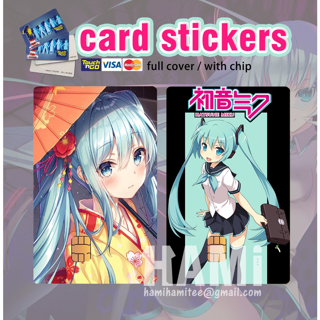 HATSUNE MIKU CARD STICKER - VOCALOID MIKU - MIKU STICKER - CARD STICKER ...