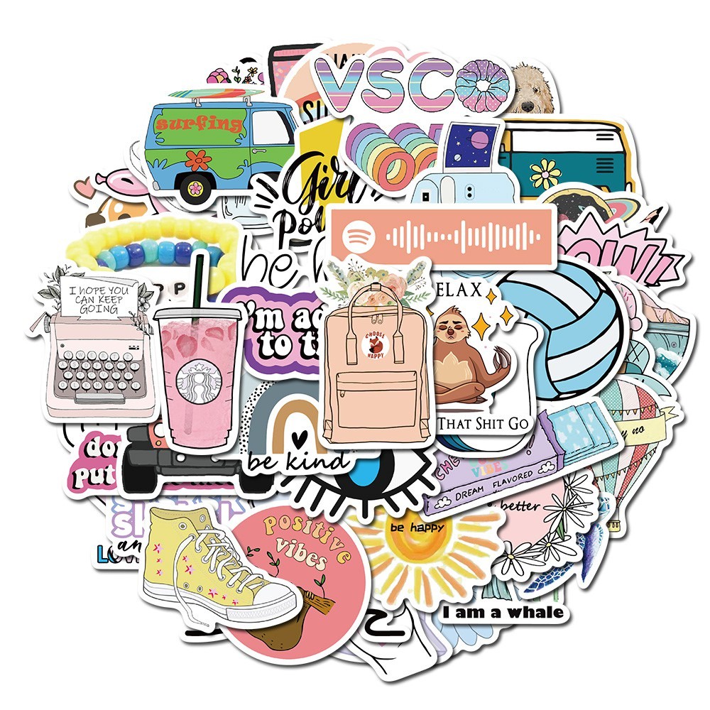 Vsco Sticker Pack (50pcs) | Shopee Malaysia