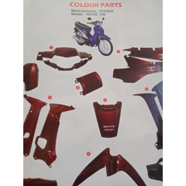HONDA WAVE100 COVER SET | Shopee Malaysia