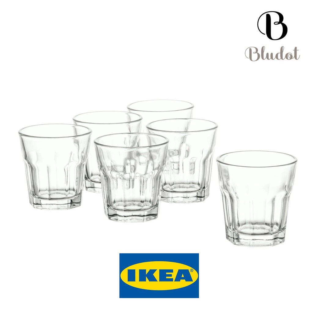 [6 PIECES] IKEA POKAL SNAPS GLASS 5CL IKEA SNAPS GLASS CLEAR GLASS ...