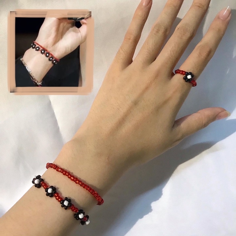 (1Set) Bts V Bracelet/BTS V Bracelet/K-Pop Bracelet (FREE Ring ...