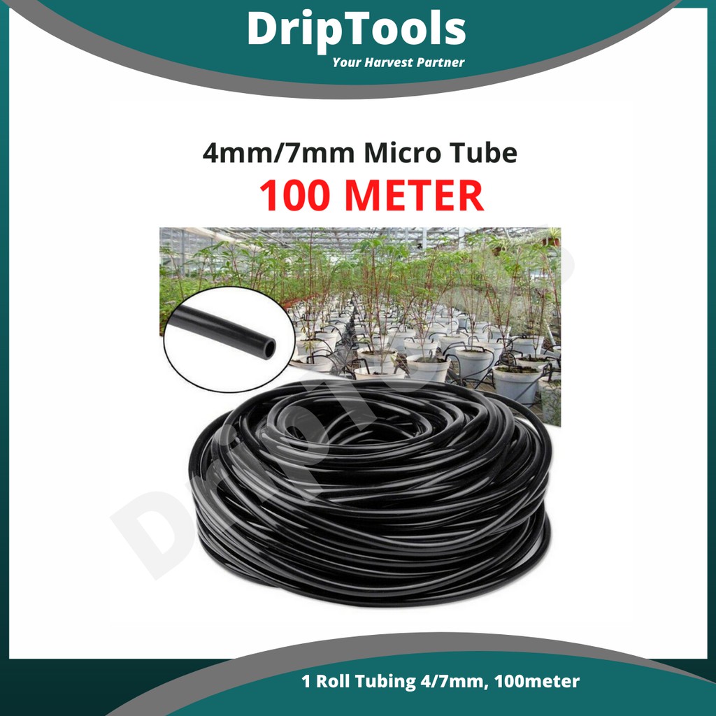 1 Roll 100 Meter Tube Poly 4mm / 7mm, Micro Tube 4mm / 7mm, Micro Tube ...