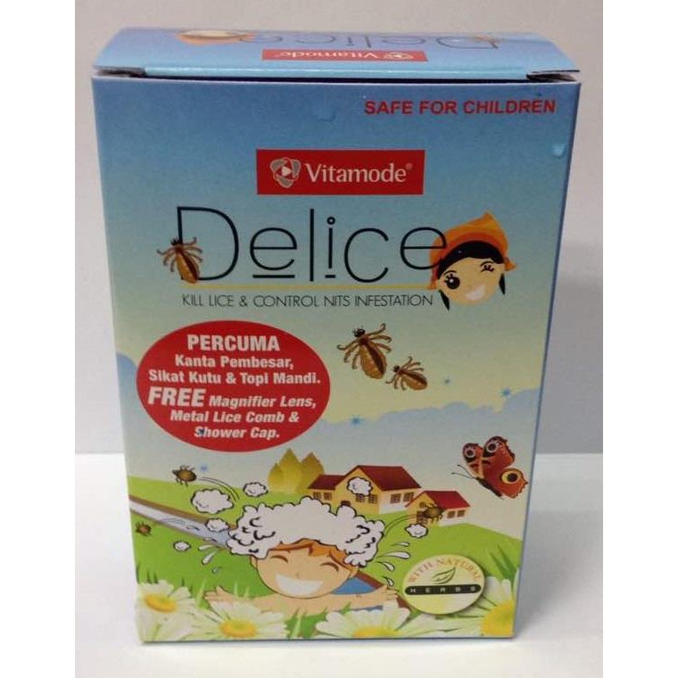 Delice Shampoo With Metal Lice Comb | Shopee Malaysia
