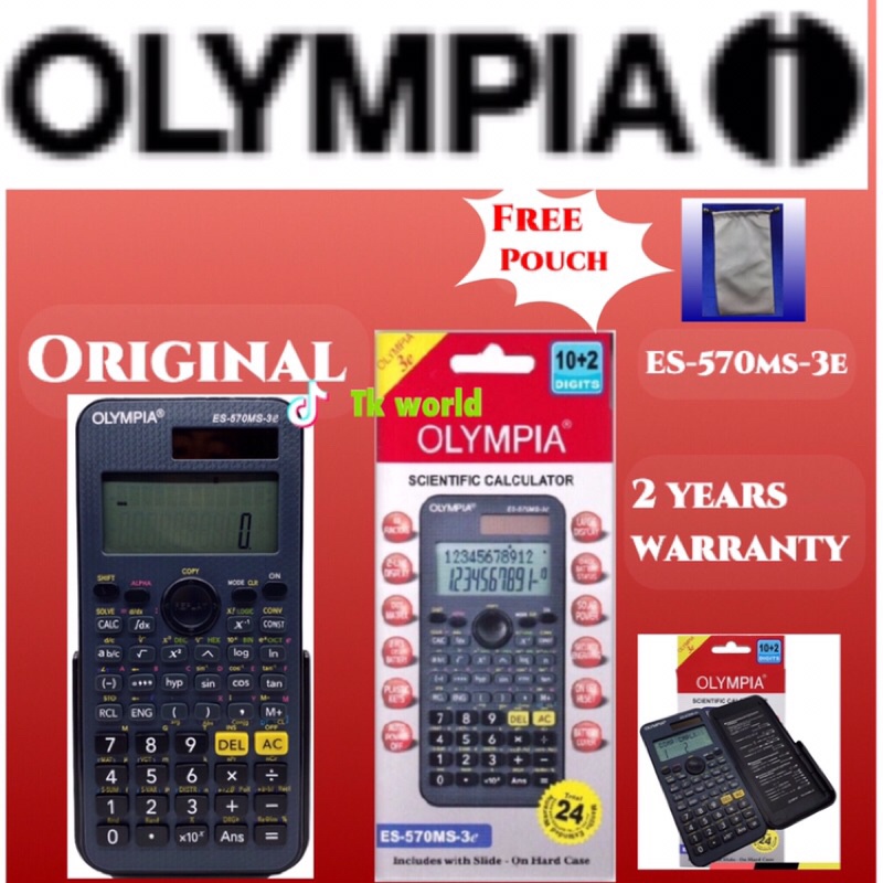 Olympia Scientific Calculator ES-570MS 3e free pouch | Shopee Malaysia