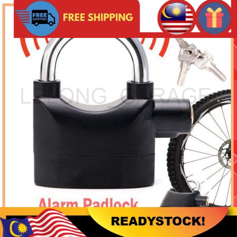 " Ready Stock ORIGINAL KINBAR LOCK SIREN ALARM PADLOCK For Door/Motor ...