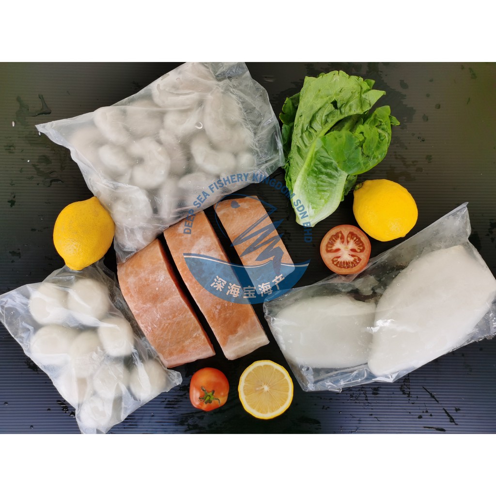 DS 20 SEAFOOD PACKAGE ( Western - salmon, prawn meat, scallop meat ...
