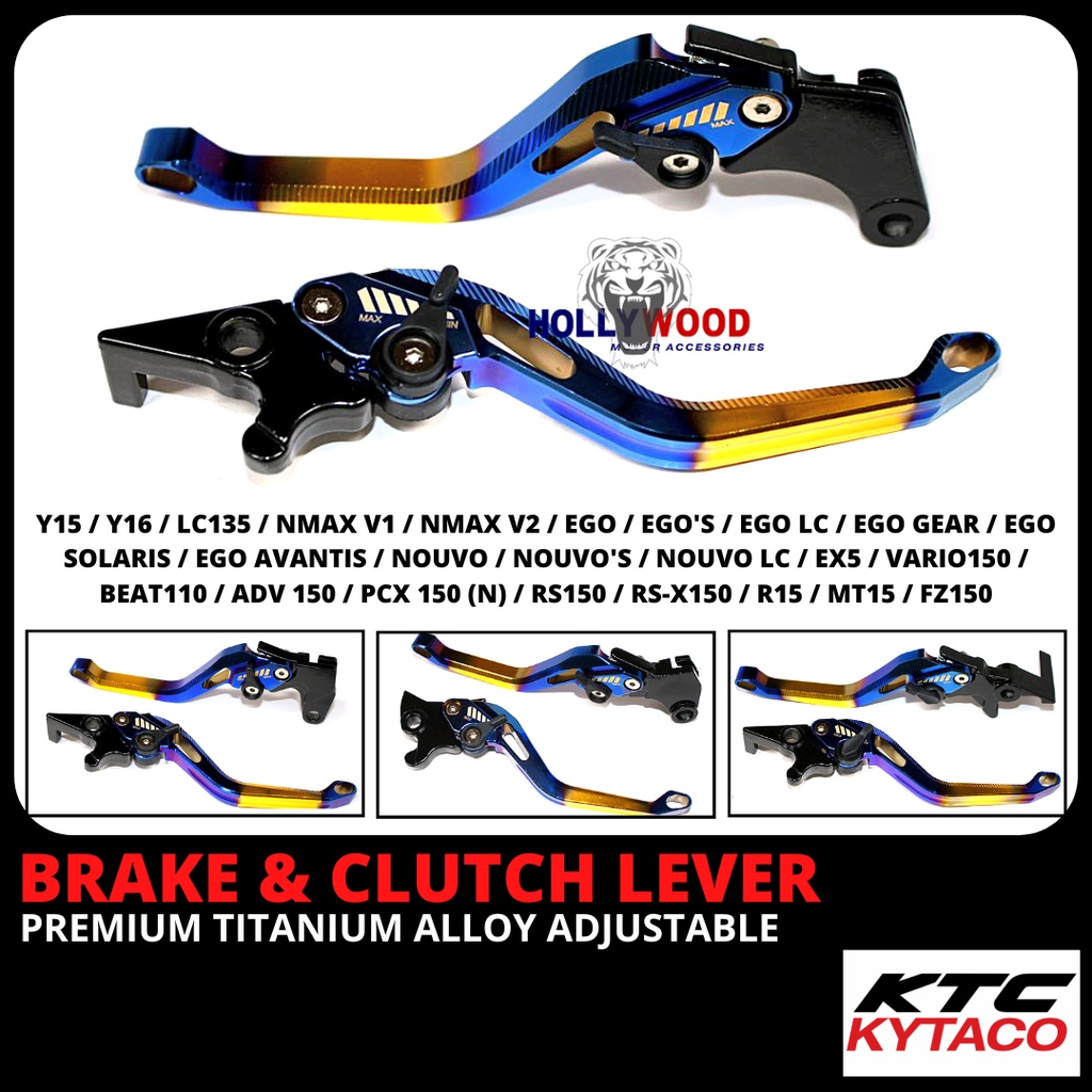Y15 Y16 EGO NOUVO NMAX ADV150 EX5 RS150 RSX TITANIUM BRAKE LEVER CLUTCH ...