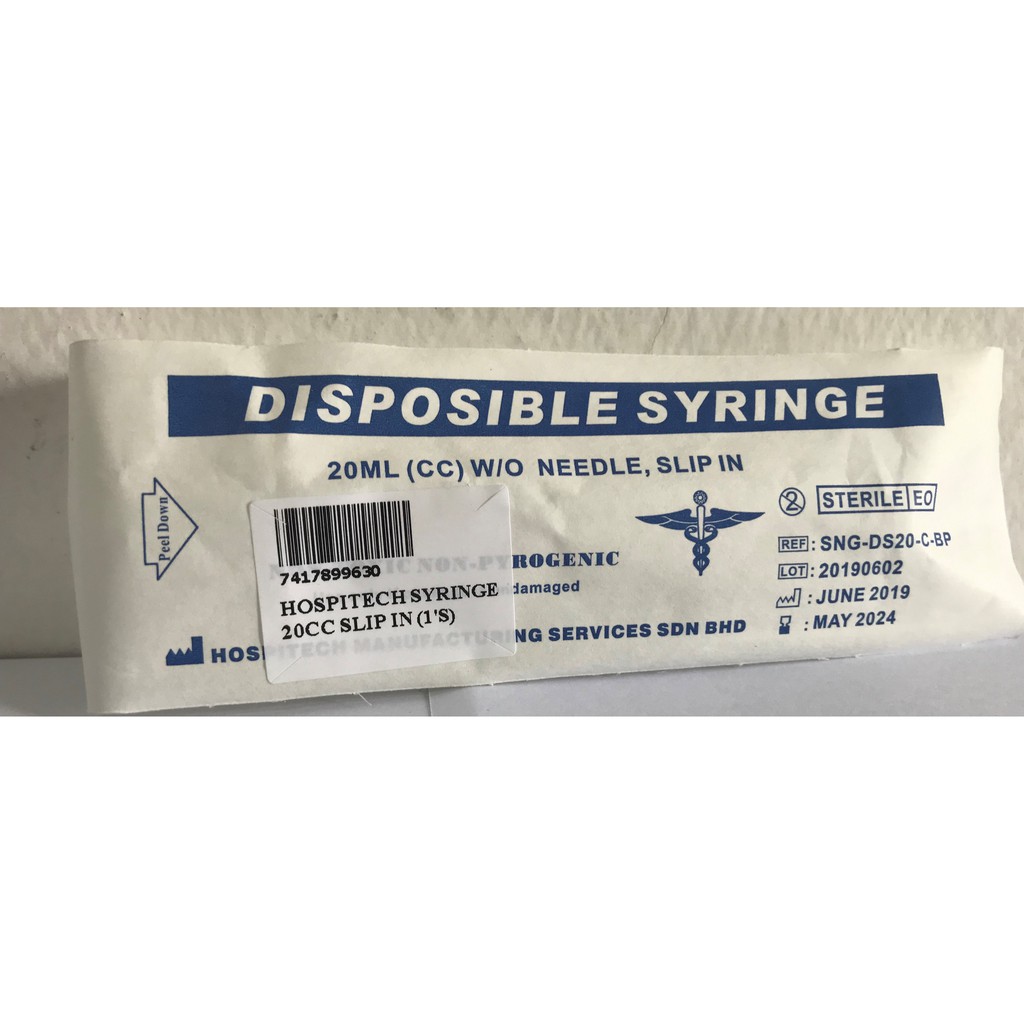 HOSPITECH 20CC SLIP IN (1'S) | Shopee Malaysia