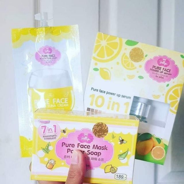 🔥HOT🔥3In1 Jellys Set Pure Face Power Up Serum&Bluefin Tuna Cream&Mask ...