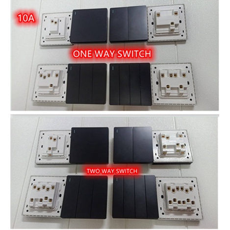 10A SWITCH SOCKET (BLACK) OUTLET PLUG ‖ 1/ 2/ 3/ 4 GANG 1 WAY 2 WAY ...