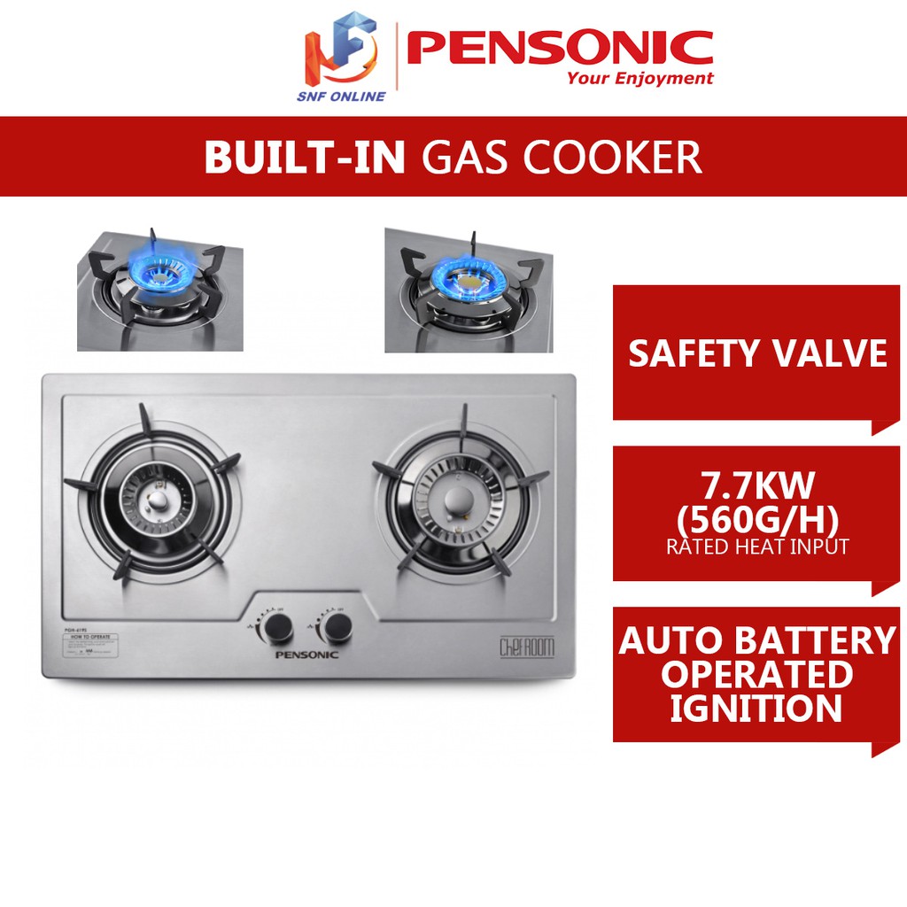 Pensonic Stainless Steel 2 Burner Built in Hob PGH-619S | Shopee Malaysia