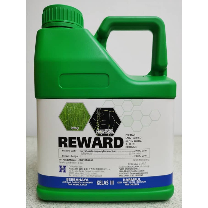 4L Halex Reward Racun Rumput Tahan Lama Racun Rumput Lalang/Rumpai ...