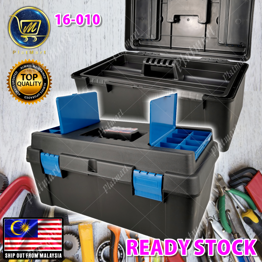 PlatMart - [READY STOCK] Heavy Duty Tool Box Storage Box Plastic Tool ...