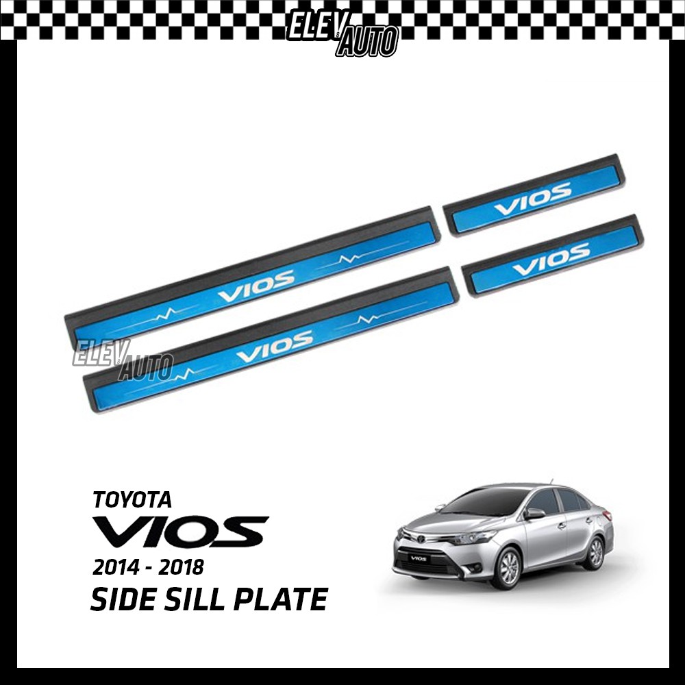 Toyota Vios 2014-2018 Colorful Door Side Sill Step Plate | Shopee Malaysia