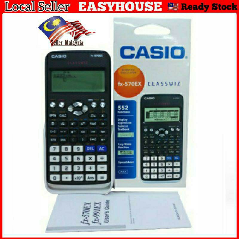 🔥OEM🔥Casio Scientific Classwiz Calculator fx-570EX 552 Functions Casio ...
