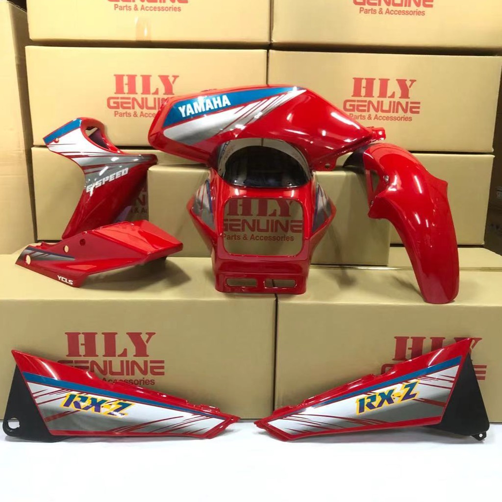 RXZ HLY BODY COVER SET COVERSET VRC / Y562 MERAH SISIK WITH BUBBLE WRAP ...