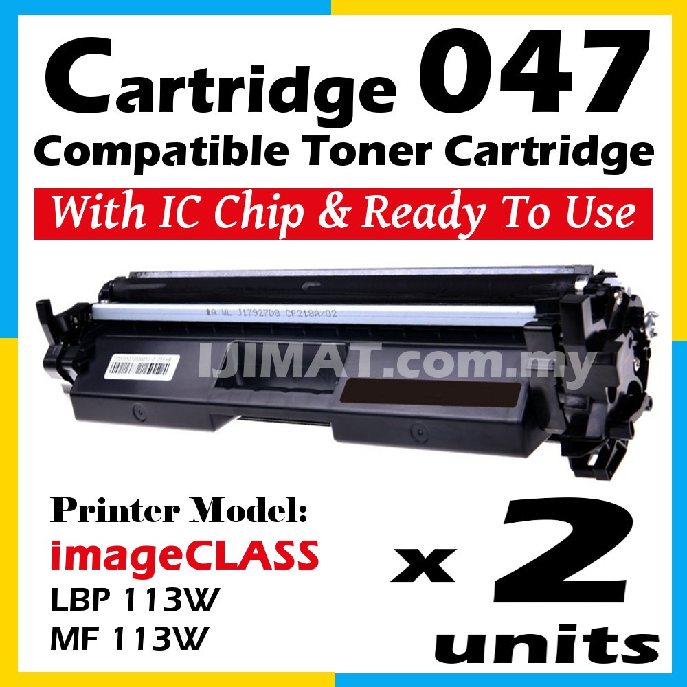 2 Units Canon 047 Cartridge 047 CRG 047H 049 Compatible Toner Cartridge ...