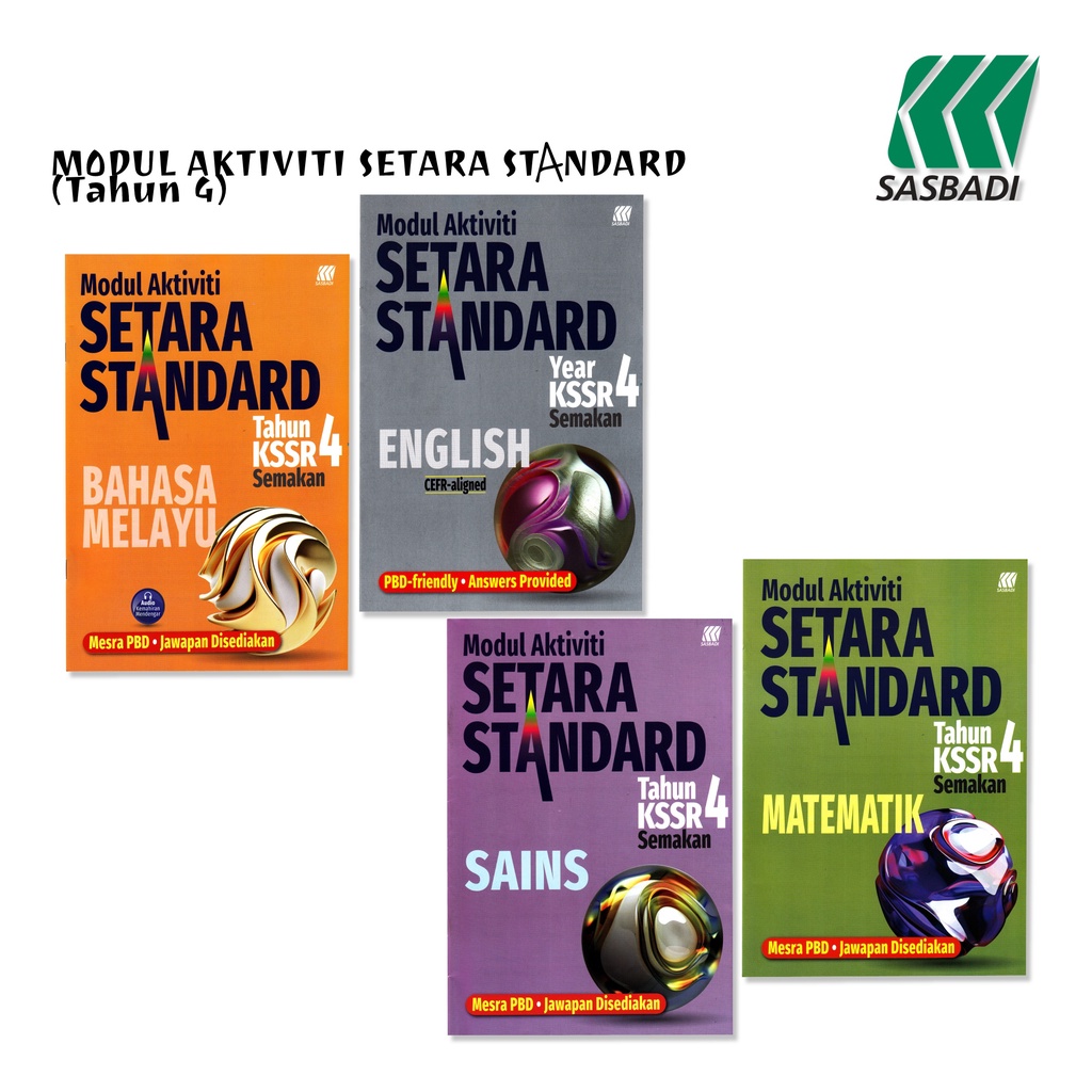 Sasbadi | Activity Book | Darjah 4 - Modul Aktiviti Setara Standard (KSSR) (2022) | Shopee Malaysia