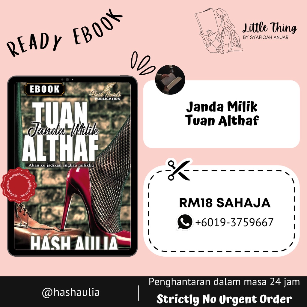 EBOOK JANDA MILIK TUAN ALTHAF | HASH AULIA | Shopee Malaysia