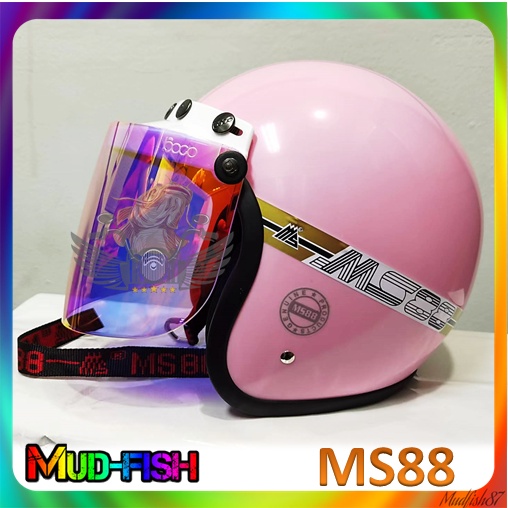 TOPI KELEDAR MS88 57CM HELMET SPECIAL COLOUR Merah Jambu (PINK ...