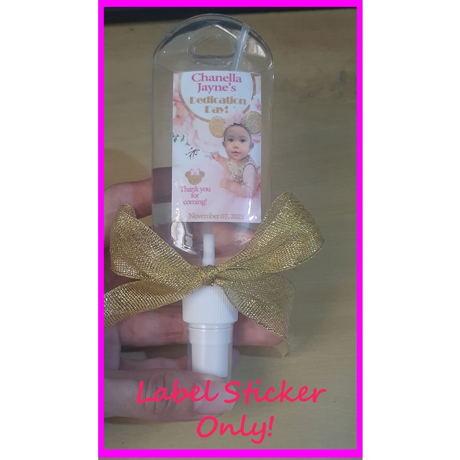 60ml Alcohol Spray Bottle Sticker Label for Souvenir | Shopee Malaysia