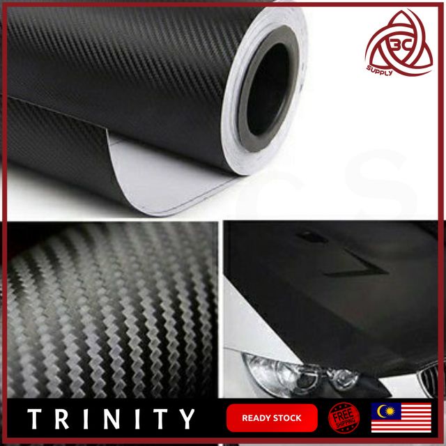 100cm x 50cm 5D Carbon Fiber Film Sticker Imported Car Vinyl Wrap ...