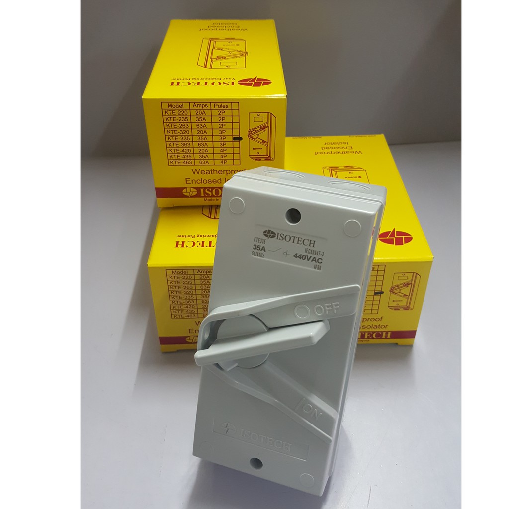 ISOTECH KTE Isolator cw pvc enclosure kte320 kte335 kte363 | Shopee ...