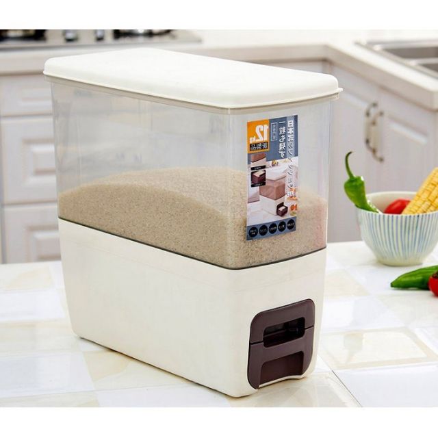 Japanese Rice Dispenser Storage Container Box 12kg | Shopee Malaysia