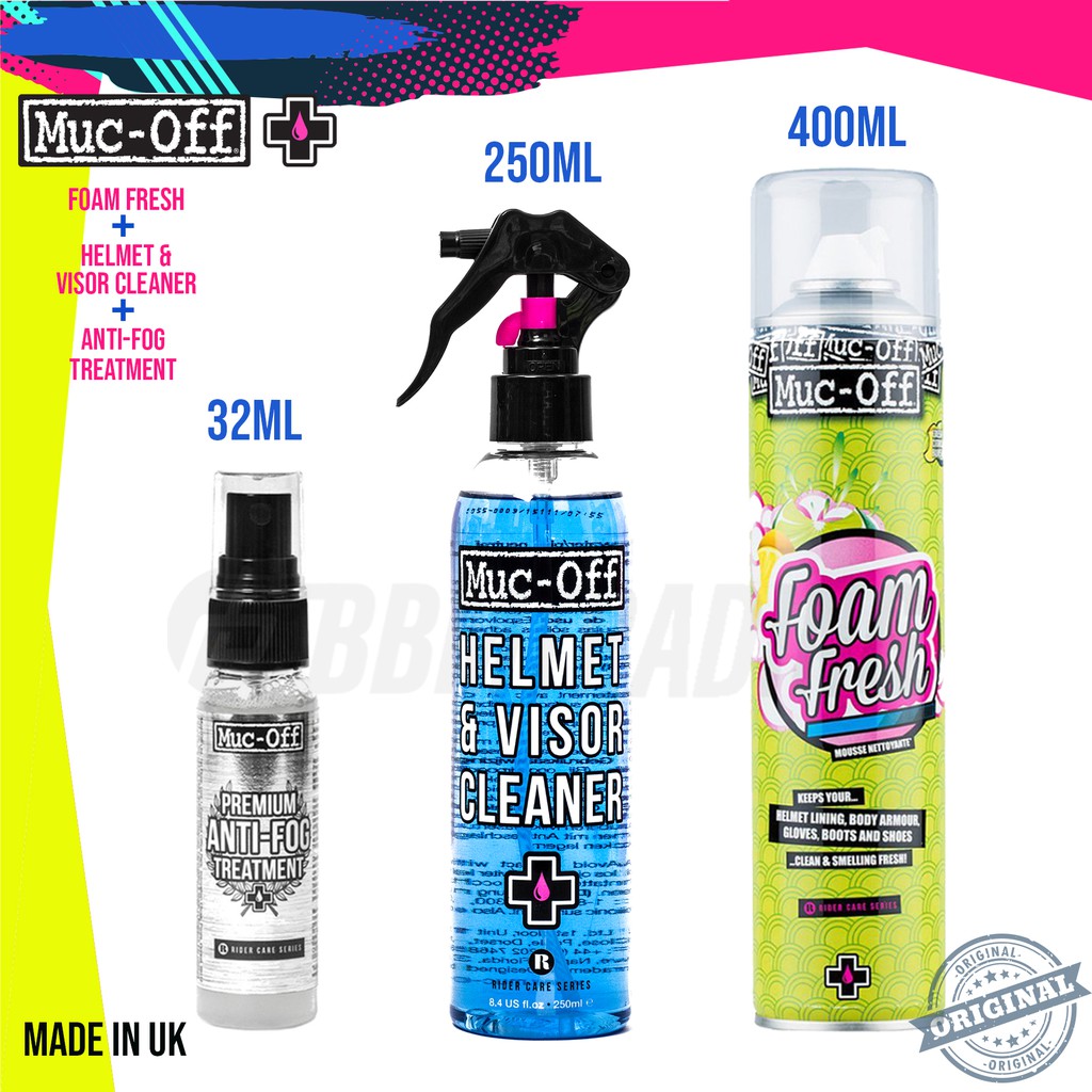 MUC OFF HELMET CARE KIT A COMPLETE CARE KIT FOR YOUR GEAR AND HELMET ...