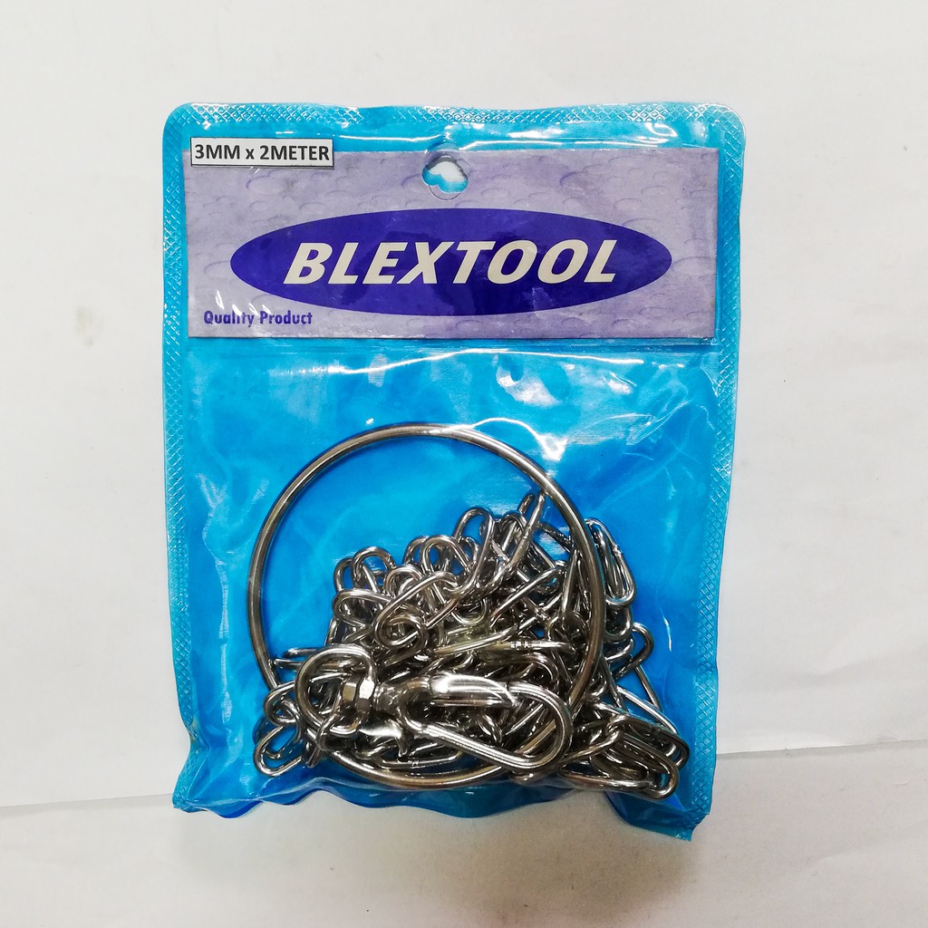 Blextool Stainless Steel Dog Chain 3.0MM x 2M | Shopee Malaysia