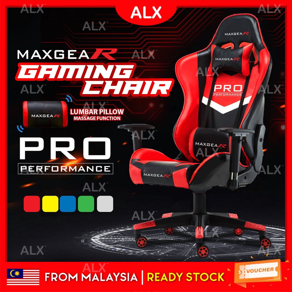 ALX MAXGEAR Gaming Chair Reclining Ergonomic Chair Professional E-Sport ...