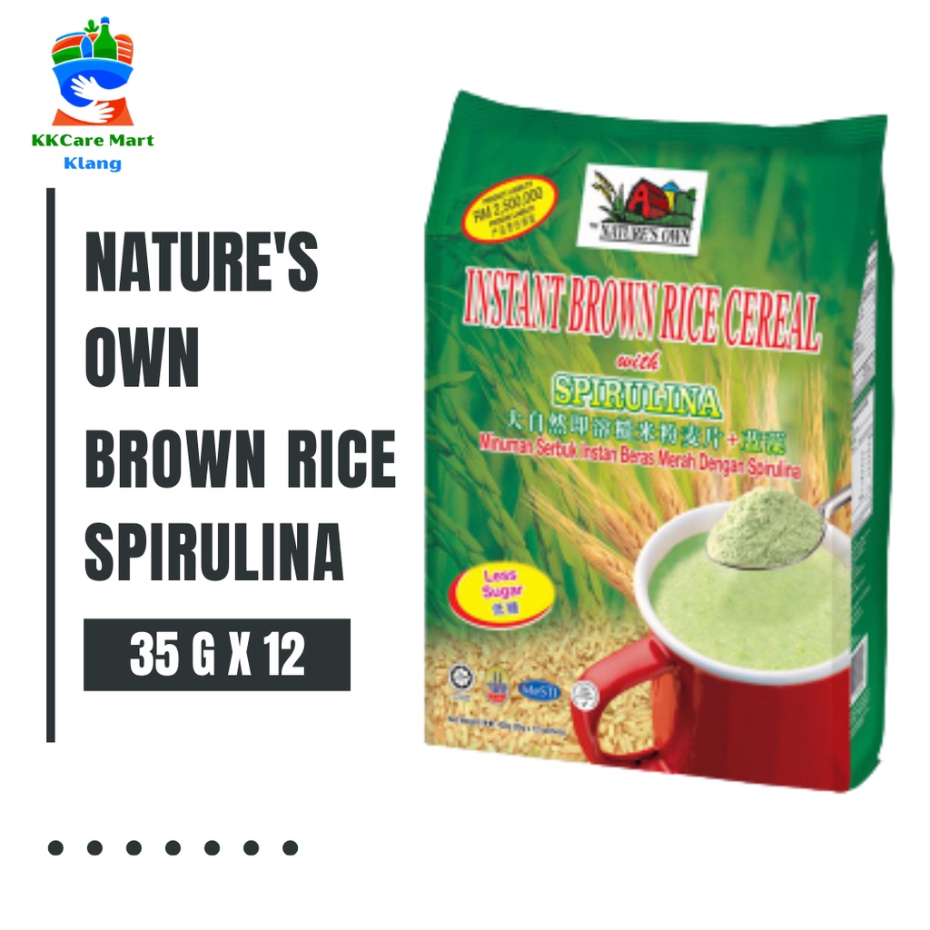 Nature's Own - Instant Brown Rice with Spirulina ( 35g x 12 Packs ...