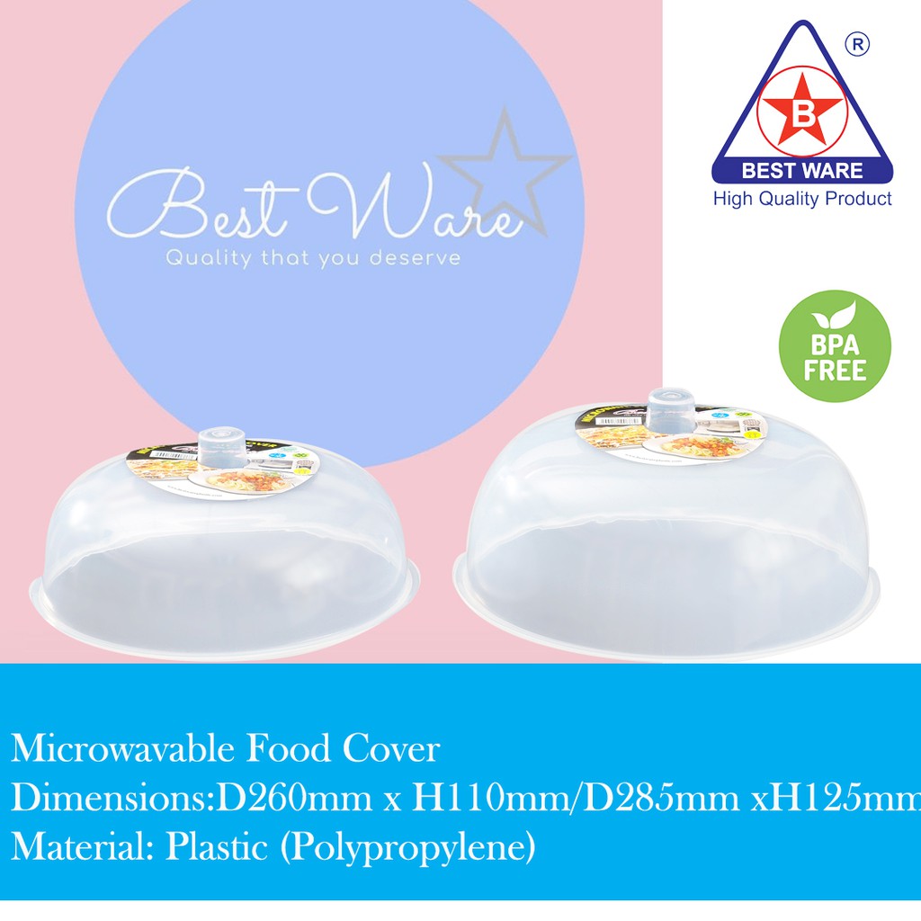 Bestware Transparent Food Cover/Microwave Food Cover/Splatter Cover Lid ...