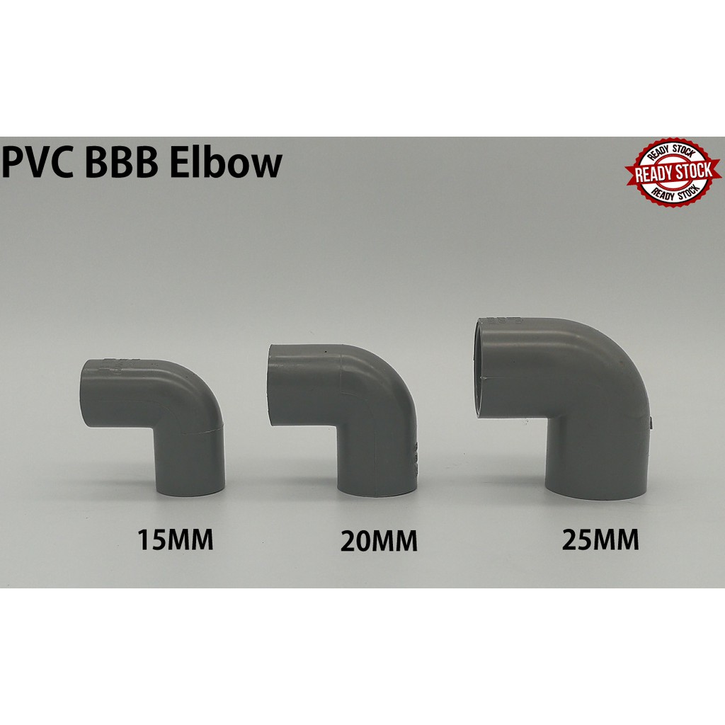 15MM 20MM 25MM PVC PIPE FITTING BRAND BBB (BINA) ELBOW | PAIP AIR FITTING KELABU | Shopee Malaysia