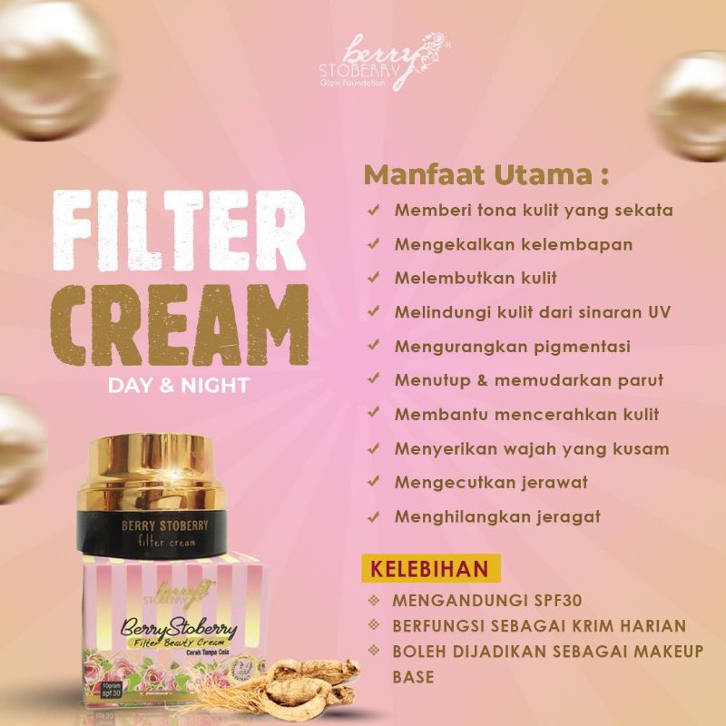FILTER CREAM BERRY STOBERRY 💯ORIGINAL HQ💯 | Shopee Malaysia