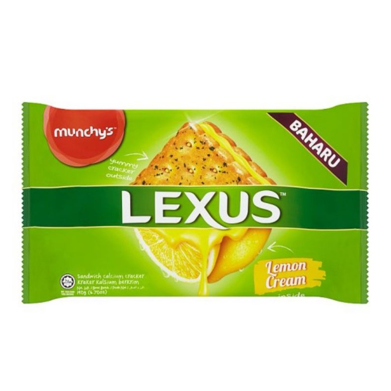 Munchy's Lexus Lemon Cream Sandwich Calcium Cracker 190g | Shopee Malaysia