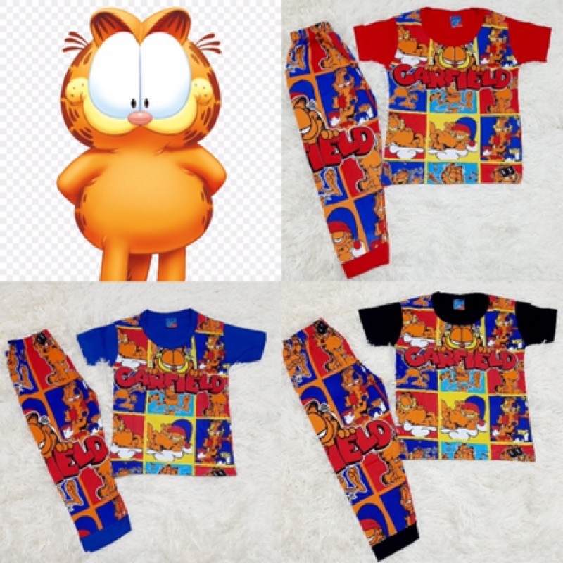 🔥 TOP SALE 🔥 GARFIELD PYJAMAS 💯 % COTTON.BAJU KANAK kANAK GARFIELD ...