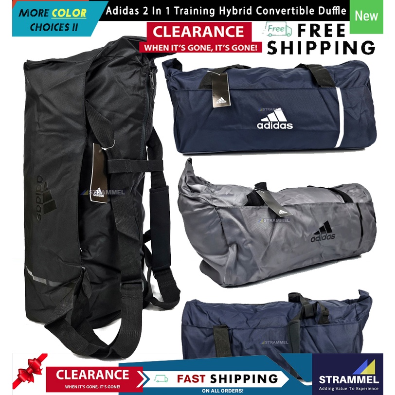 [100% Authentic] Adidas 2 In 1 Training Hybrid Convertible Duffle ...