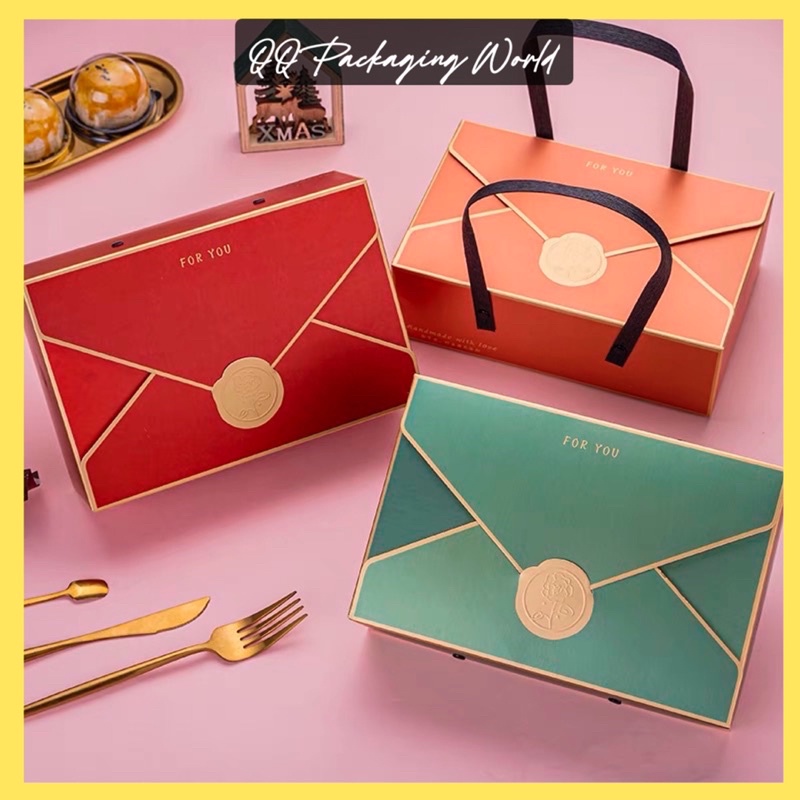 6pcs Size Red Orange Blue Green Mooncake Box Mooncake Festival Box 6 ...